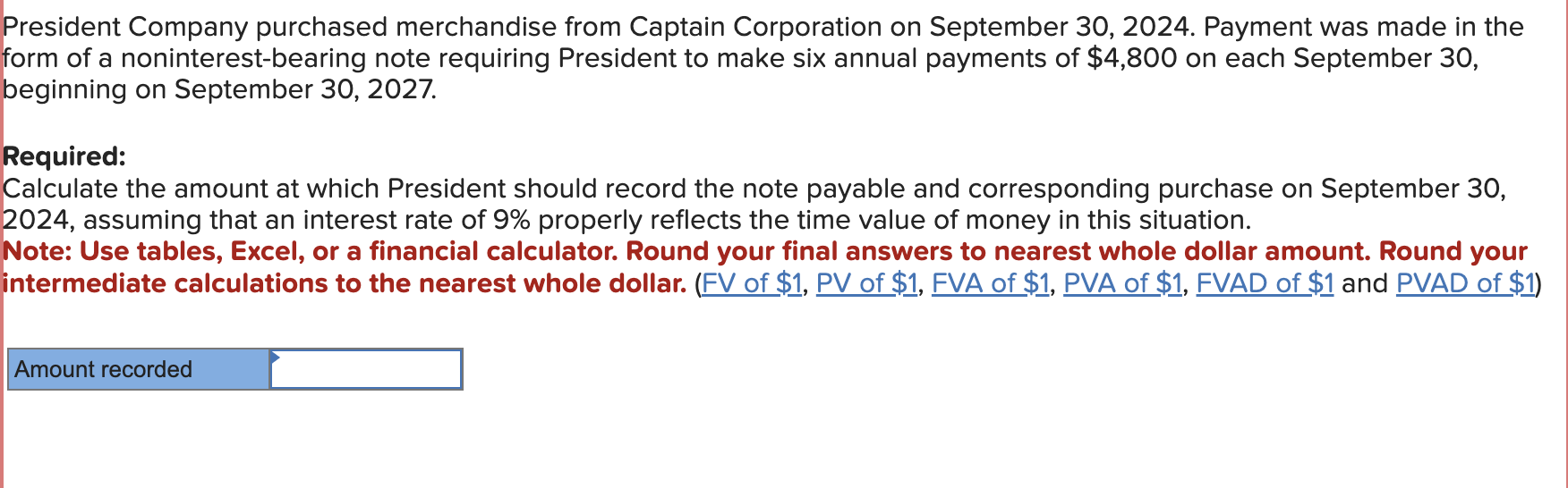 Solved President Company purchased merchandise from Captain | Chegg.com