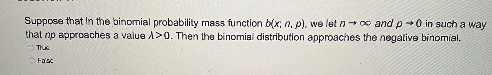 Solved Suppose that in the binomial probability mass | Chegg.com