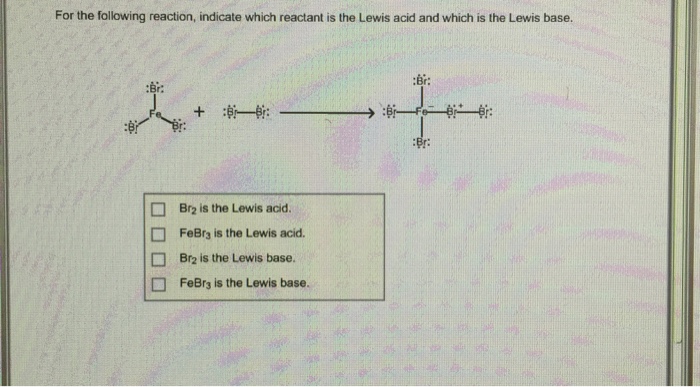 Solved For the following reaction, indicate which reactant | Chegg.com