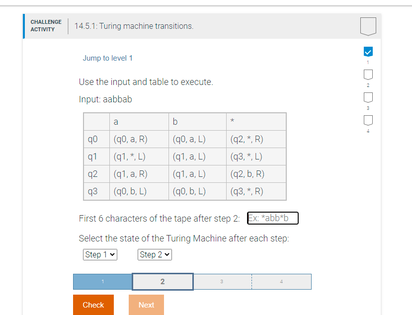 Solved CHALLENGE ACTIVITY 14.5.1: Turing machine | Chegg.com