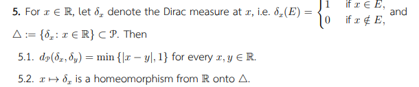 For xinR, let δx ﻿denote the Dirac measure at x, | Chegg.com