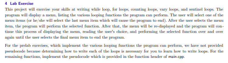 Solved 4 Lab Exercise This project will exercise your skills | Chegg.com