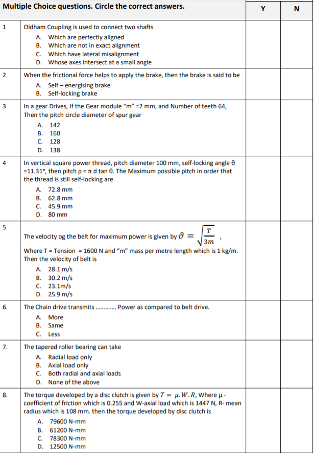 Solved Multiple Choice questions. Circle the correct | Chegg.com