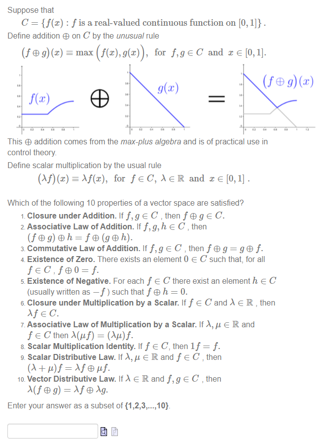 Solved Suppose That C {f 2 F Is A Real Valued Continuous