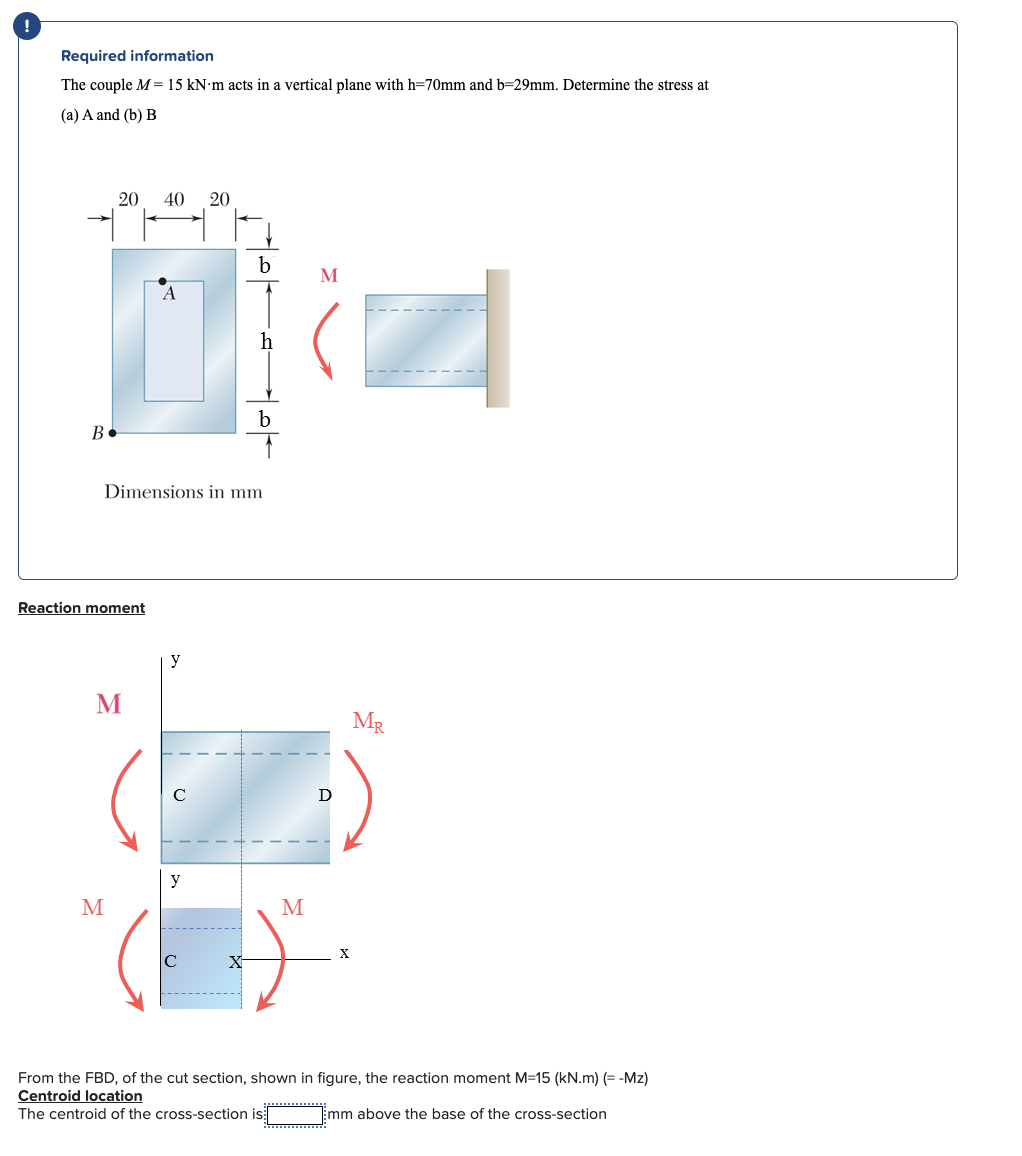Solved Required informationThe couple M=15kN*m ﻿acts in a | Chegg.com