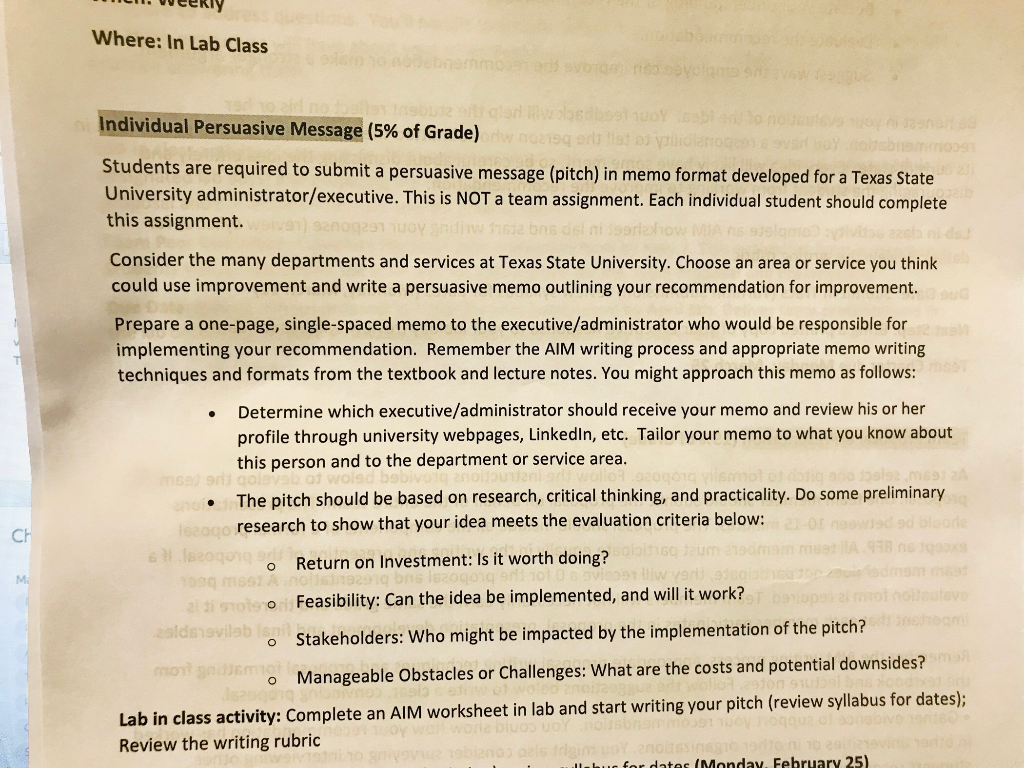 Just need the "Individual Persuasive Message" | Chegg.com