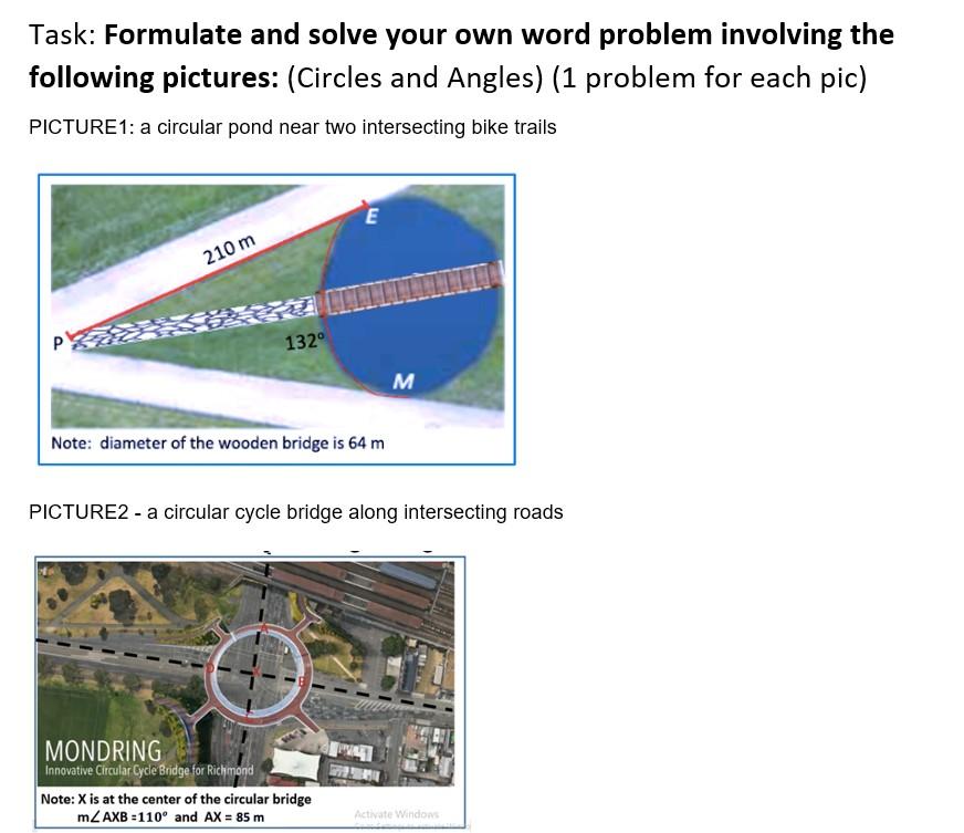 Task: Formulate and solve your own word problem | Chegg.com