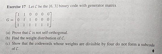 Request solve above from coding theory (fundamentals | Chegg.com