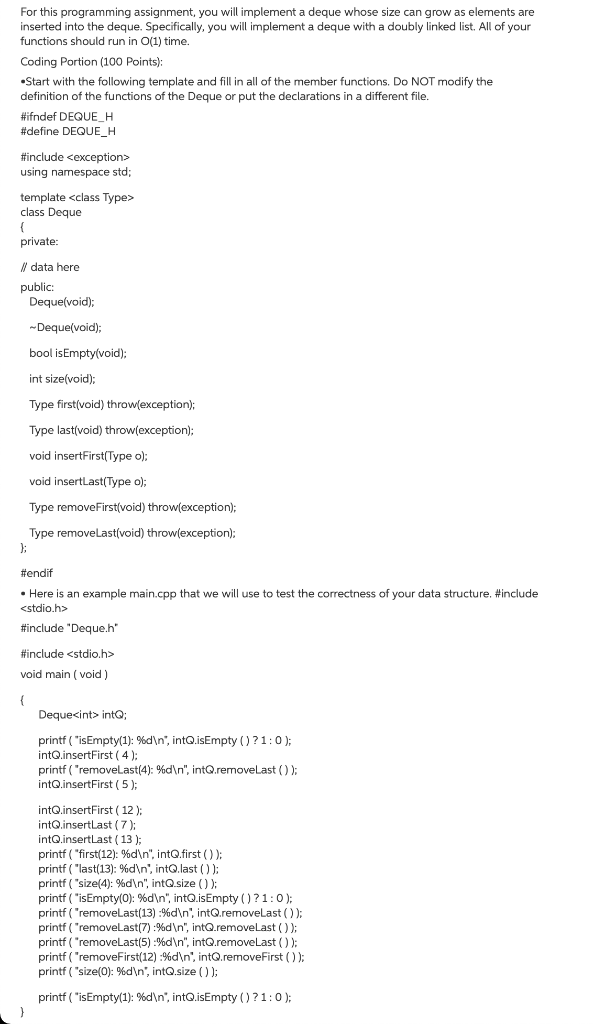 Solved For this programming assignment, you will implement a | Chegg.com