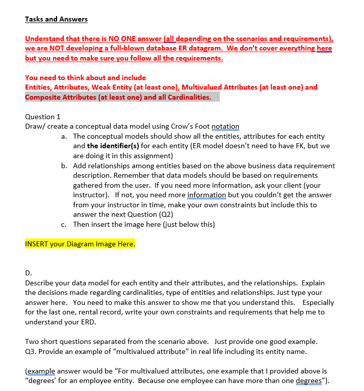 Solved Tasks and Answers Understand that there is NO ONE | Chegg.com