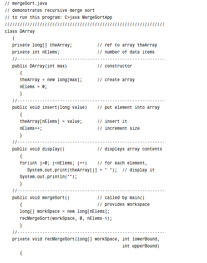 Solved Question 1 5 pts Consider the recursive mergeSort | Chegg.com