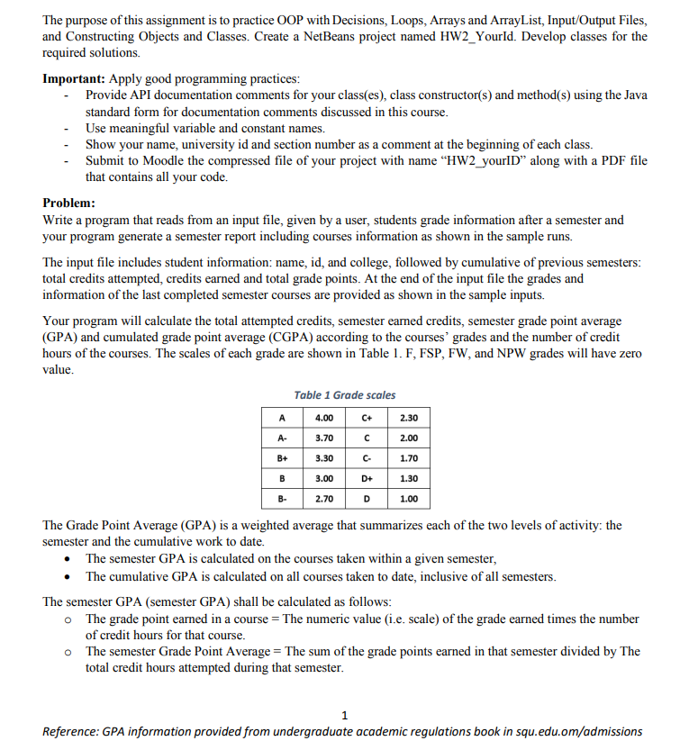 Solved The purpose of this assignment is to practice OOP | Chegg.com