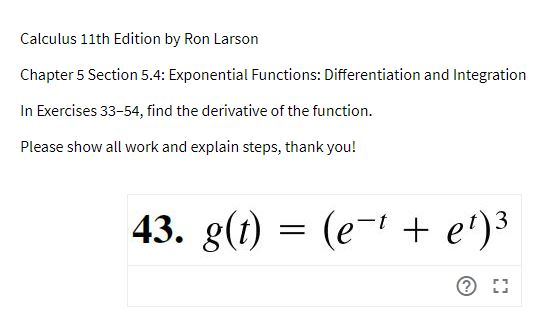 Solved CONCEPT CHECK 1. Natural Exponential Function | Chegg.com