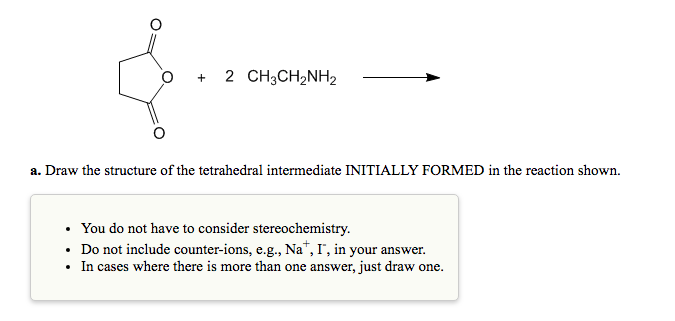 Solved 2 CH3CH2NH2 a. Draw the structure of the tetrahedral | Chegg.com