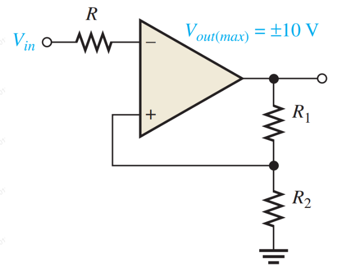Solved If a constant -10V voltage is measured at the output | Chegg.com