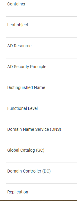 Solved A category of object in Active Directory that | Chegg.com