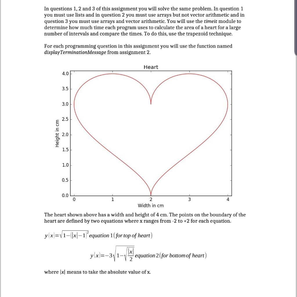 Solved In questions 1, 2 and 3 of this assignment you will | Chegg.com