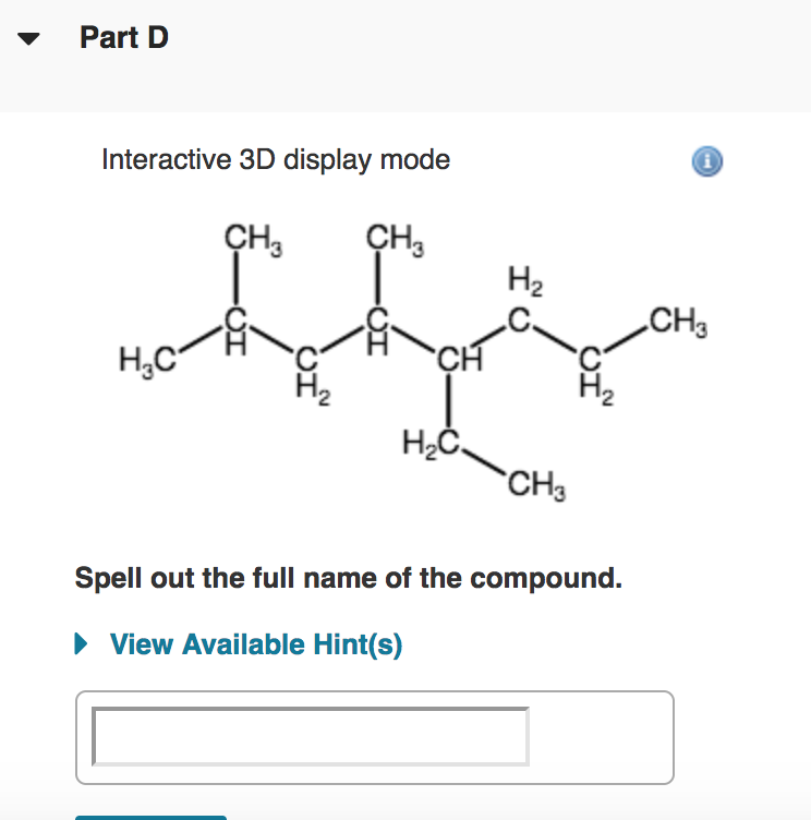Solved Interactive 3D display mode Spell out the full name | Chegg.com