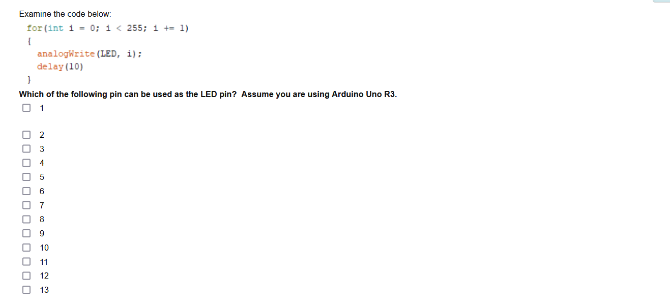 Solved Examine the code below: for (int i=0;i