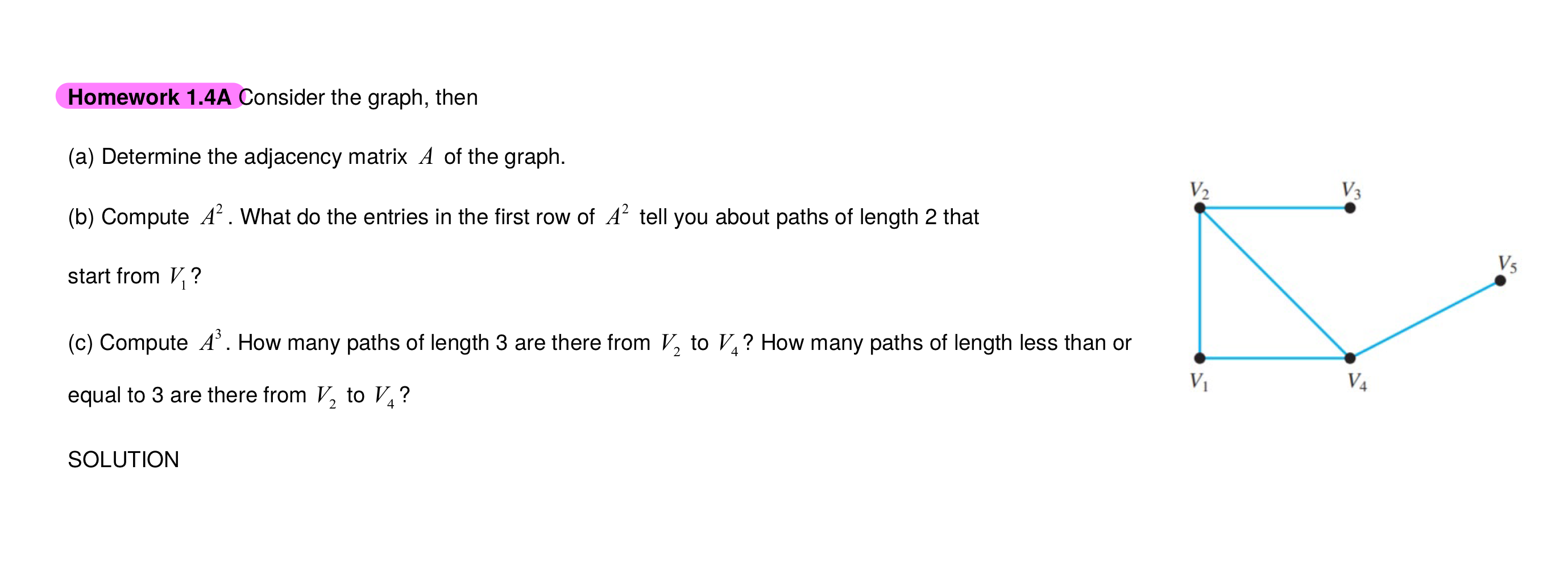 Solved Homework 1.3 Let Ax=b be a linear system whose | Chegg.com