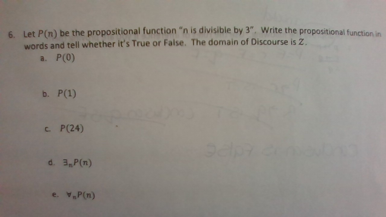 Solved 6. Let P(n) be the propositional function "n is | Chegg.com
