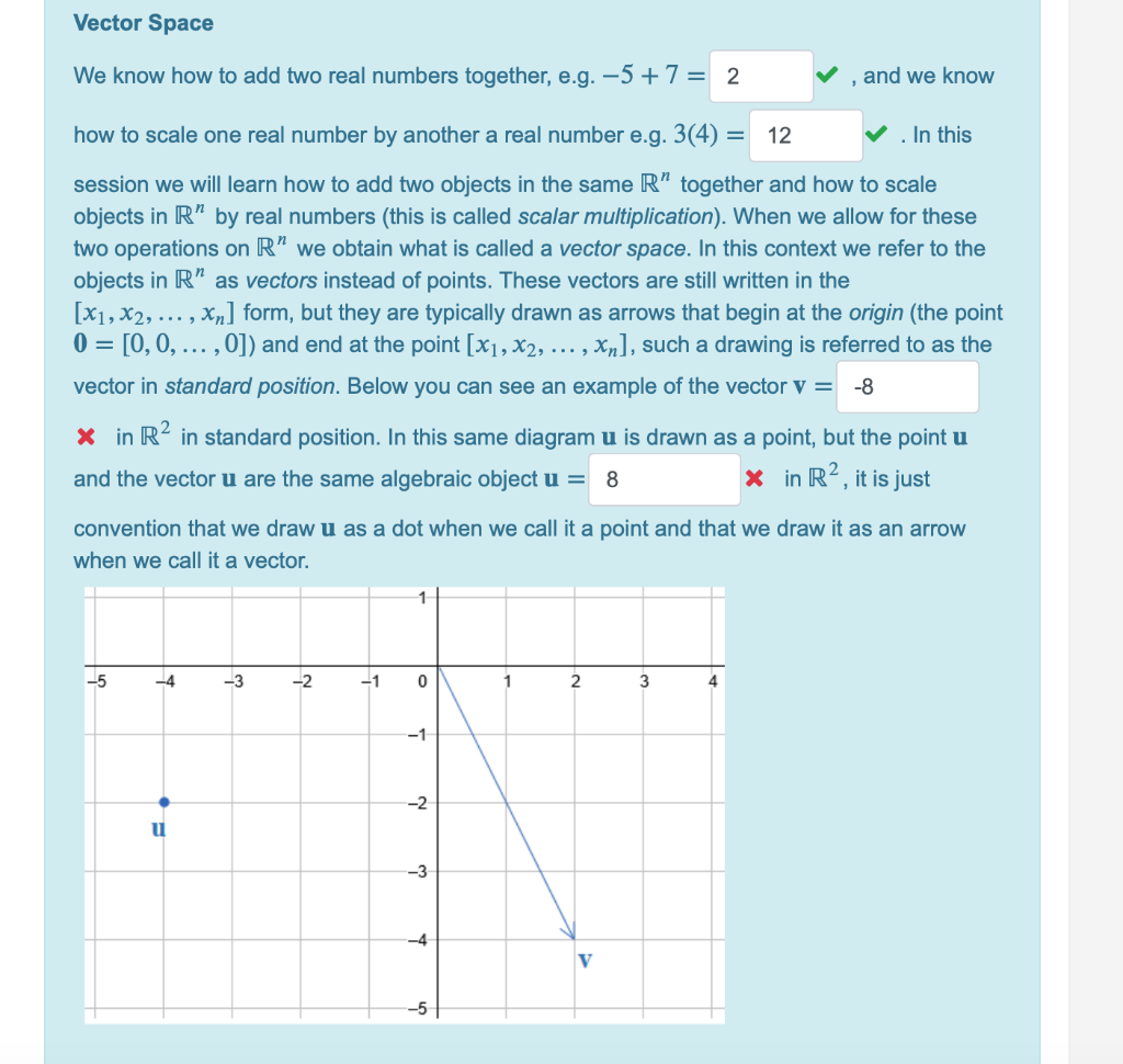 Solved Vector Space We know how to add two real numbers | Chegg.com