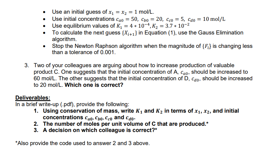 Implement the approach outlined above into Matlab and | Chegg.com