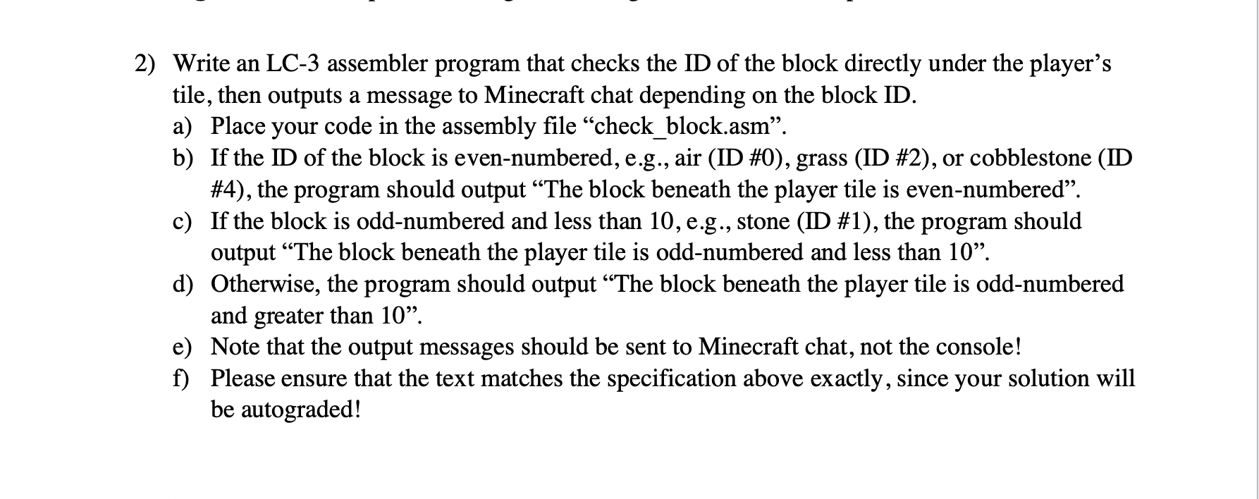 Solved 2 Write An Lc 3 Assembler Program That Checks The Id 1153