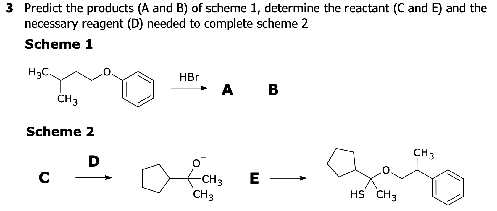 Solved Predict the products (Aand B ) ﻿of scheme 1, | Chegg.com