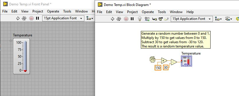 Create a VI that reads 12 temperature measurements | Chegg.com