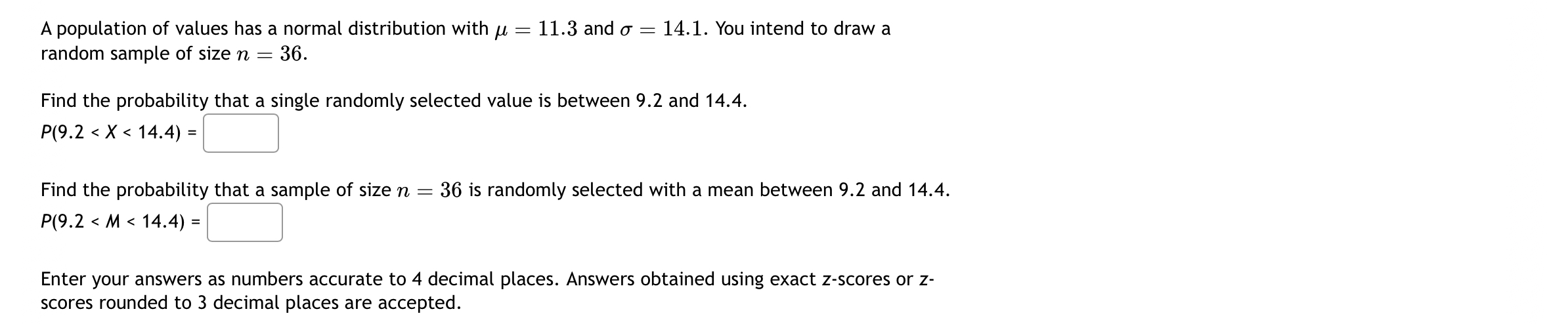 Solved A Population Of Values Has A Normal Distribution With