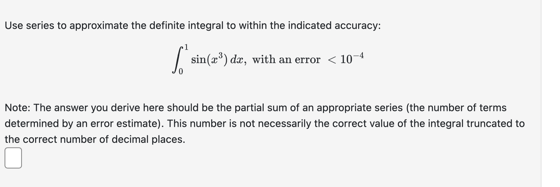 Solved Use series to approximate the definite integral to | Chegg.com