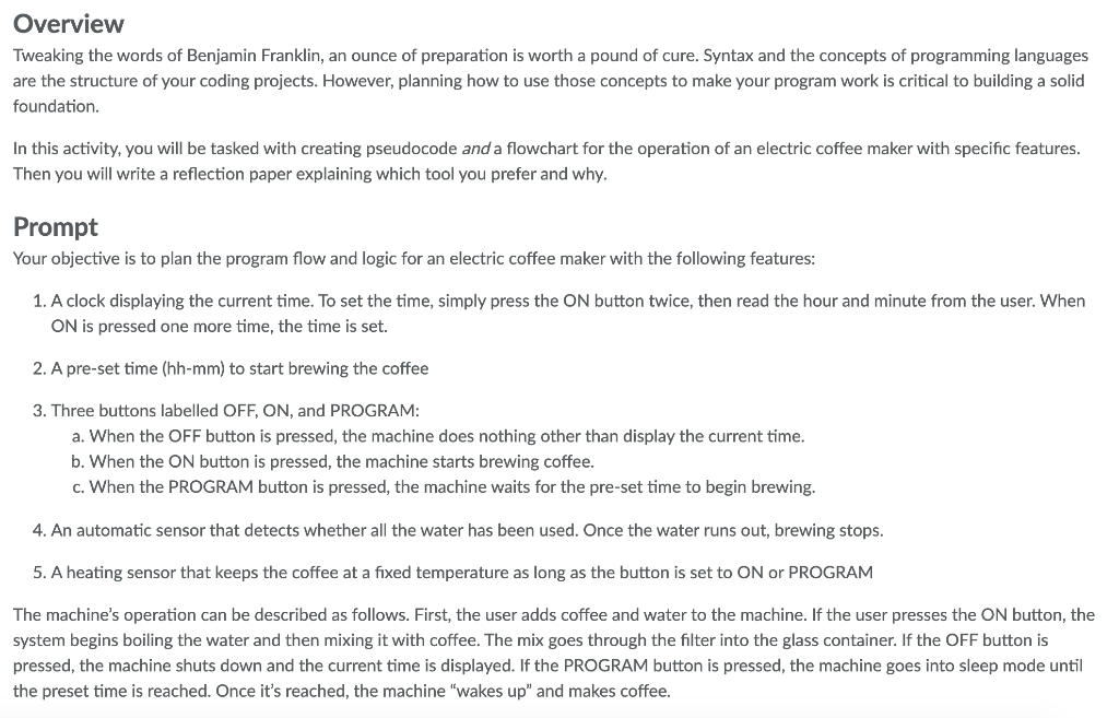 Solved Directions Remember that pseudocode and flowcharts | Chegg.com