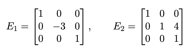 Solved Consider the elementary matrices (a) Write down a | Chegg.com