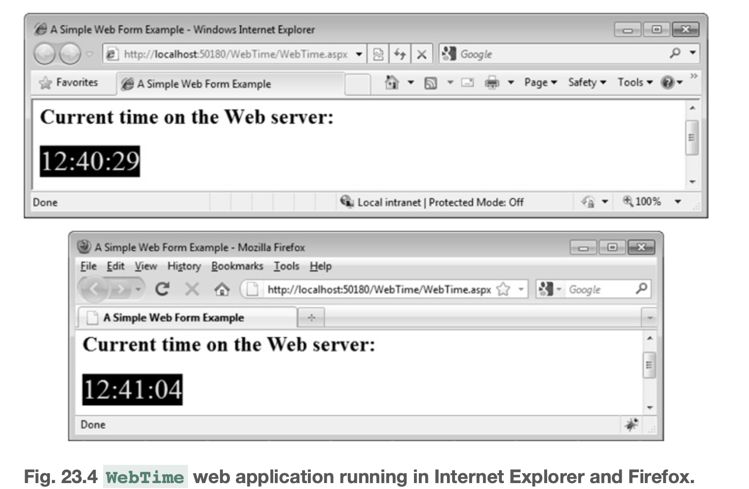 Solved 23.3 (WebTime Modification) Modify the WebTime | Chegg.com