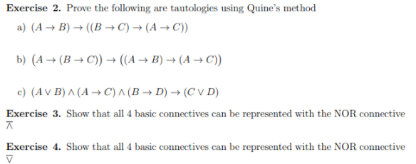 Solved please i need only 3 and 4 only Exercise 3. Show | Chegg.com
