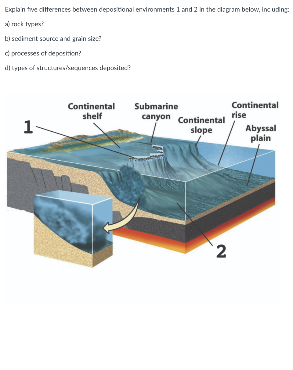 Solved Explain five differences between depositional | Chegg.com