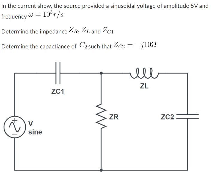 Solved In the current show, the source provided a sinusoidal | Chegg.com