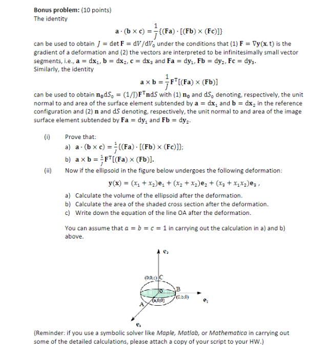 Solved Bonus problem: (10 points) The identity | Chegg.com