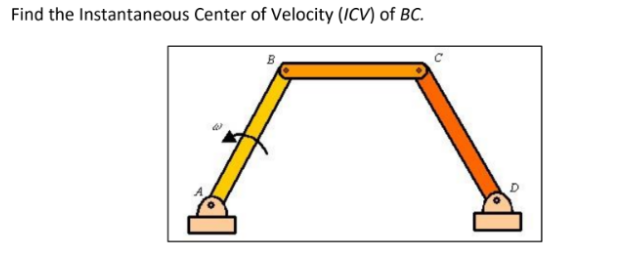 Solved Find the Instantaneous Center of Velocity (ICV) of | Chegg.com