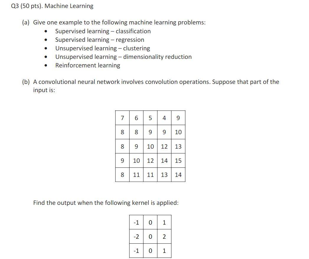Solved (a) Give one example to the following machine | Chegg.com