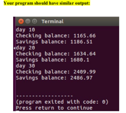 Solved Implement a base class Account and derived classes | Chegg.com