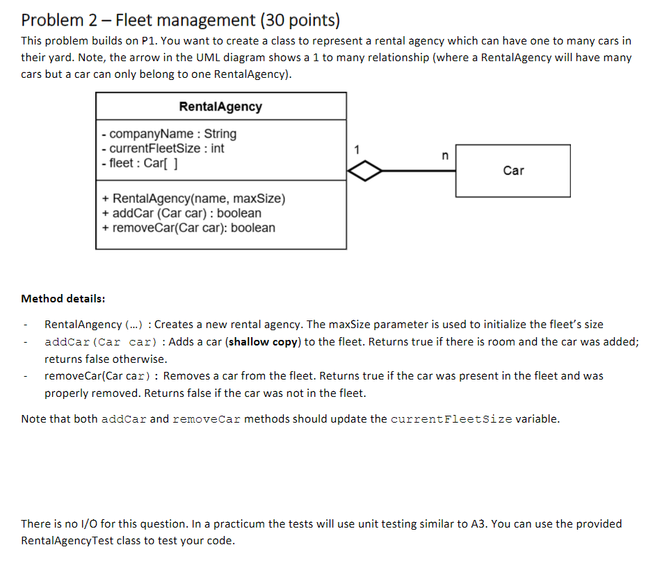 Solved Problem 1 - Creating Classes (50 points) In this | Chegg.com