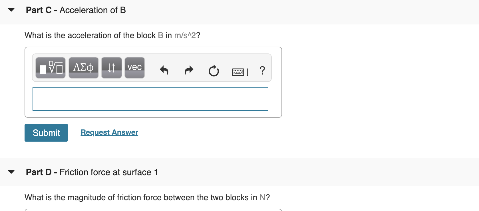 Solved Consider a 200-N block A and 471-N block B as shown | Chegg.com