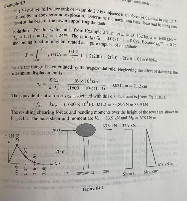 Solved Time Stepping Methods Figure P4 25 4 26 The 20 M High