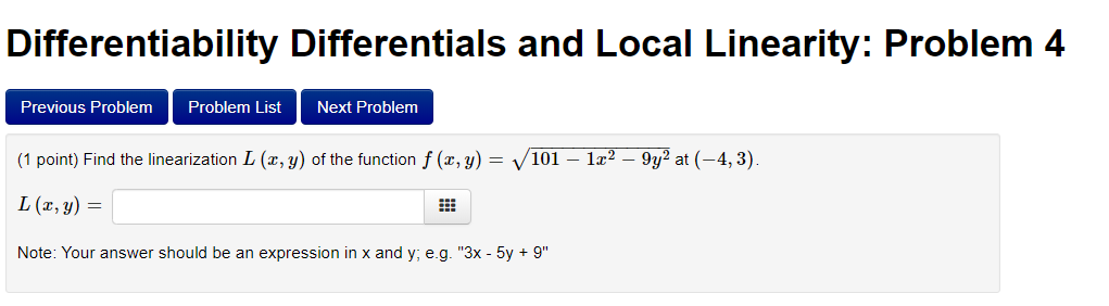 Solved Differentiability Differentials And Local Linearity 