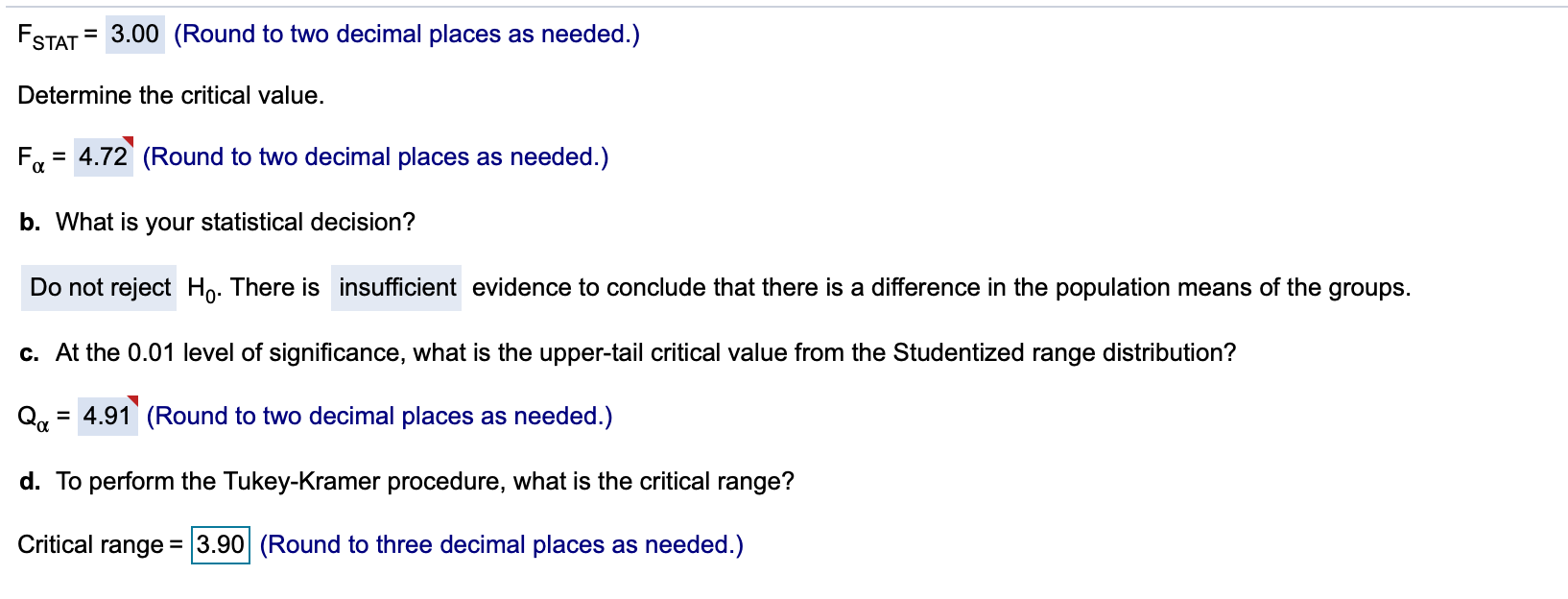 Solved Degrees of Freedom C-1 = 3 Sum of Squares SSA = 120 | Chegg.com