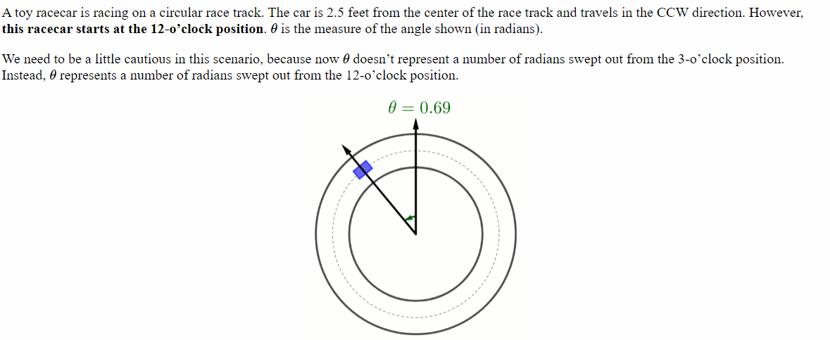Solved A toy racecar is racing on a circular race track. The | Chegg.com