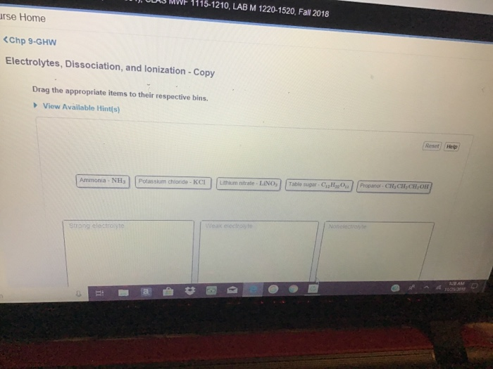 Solved As Mwr 1115-1210, LAB M 1220-1520, Fall 2018 rse Home | Chegg.com