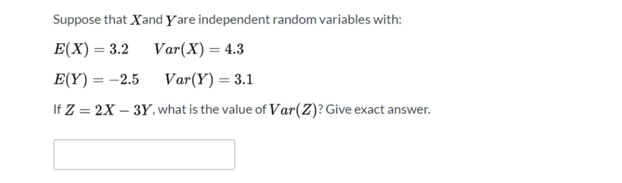 Solved Suppose That X And Yare Independent Random Variables